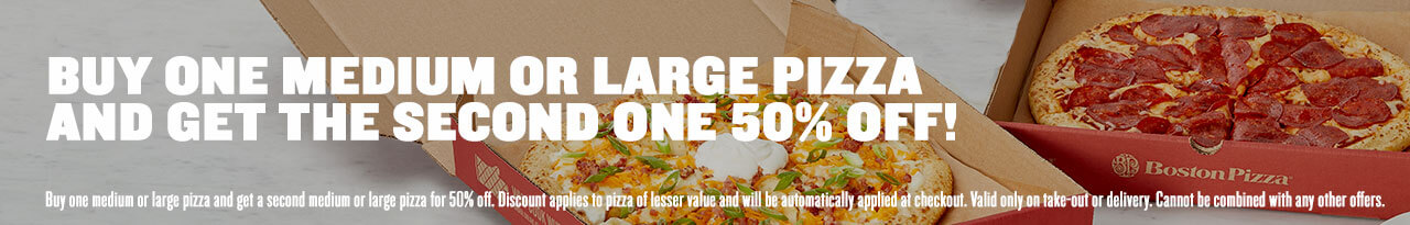 Welcome to Boston Pizza | Takeout and Delivery menu