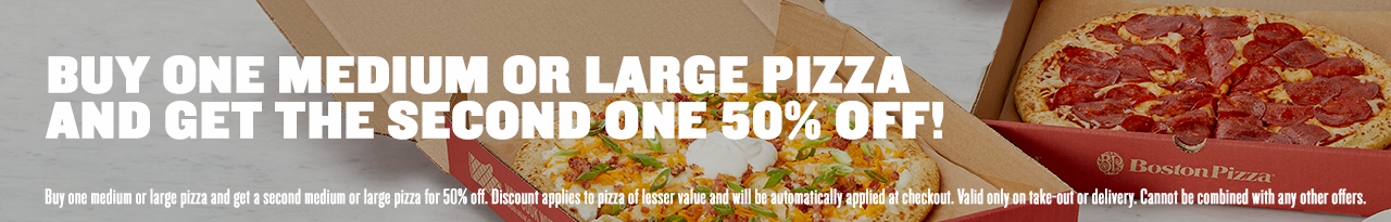 Welcome to Boston Pizza | Takeout and Delivery menu